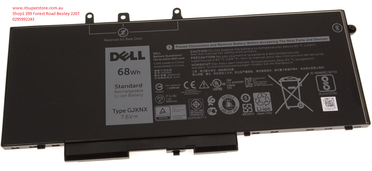 Dell Latitude E5480 5580 E5490 Precision 3520 68Wh Laptop Battery GJKN
