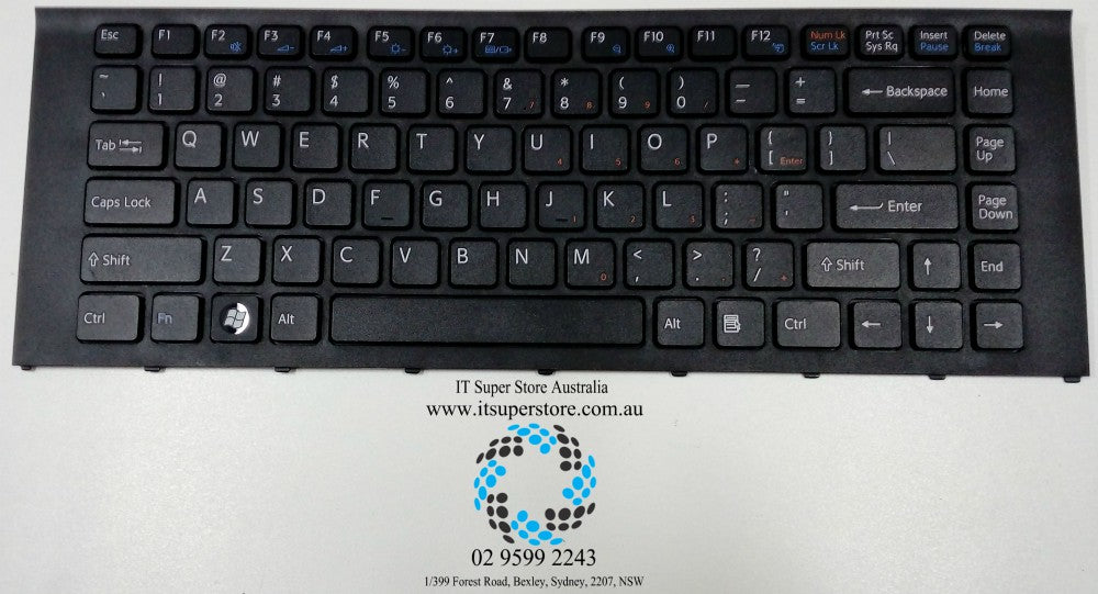 Sony Vaio VPCEB Series Laptop Keyboard Black with Frame 148792821